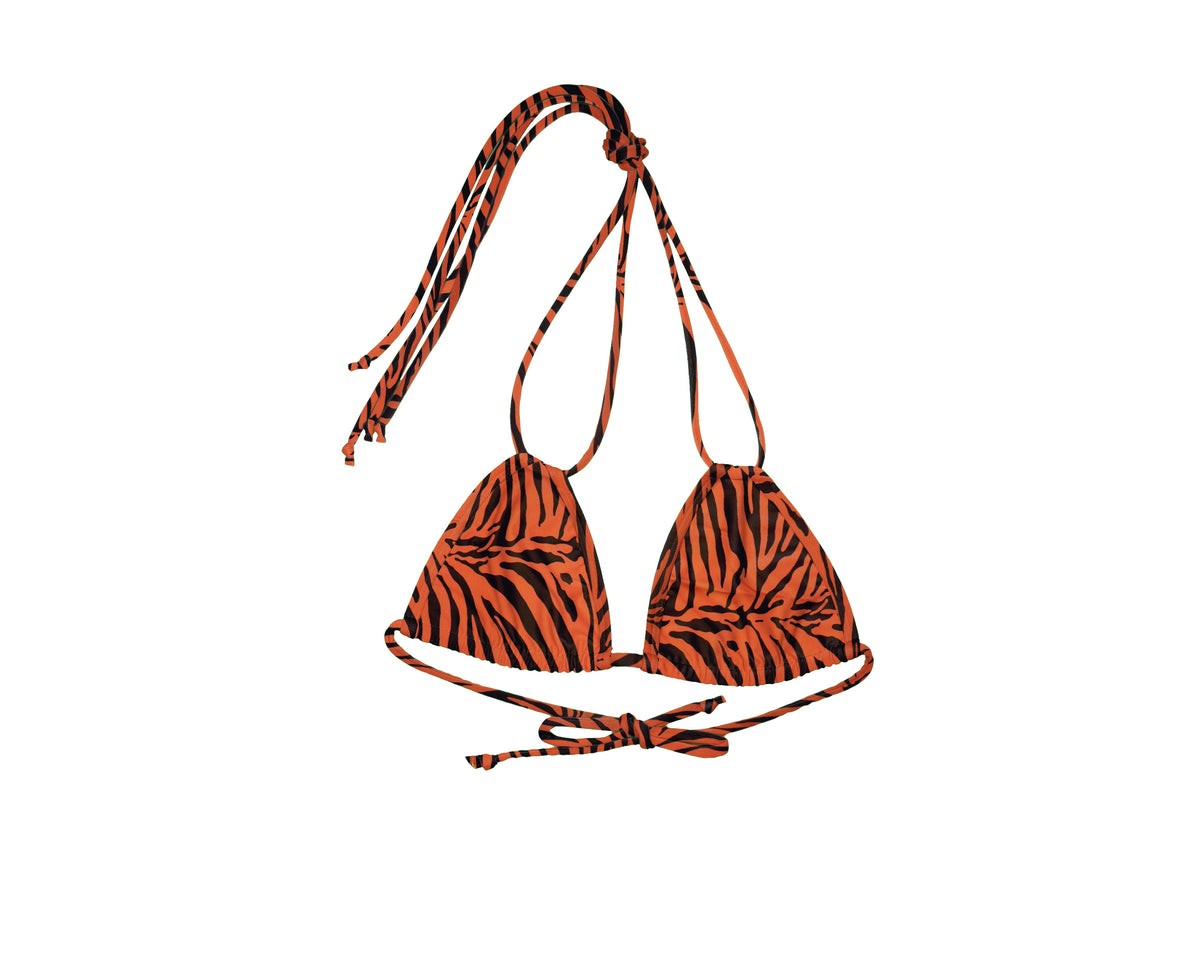 Flexi Kini Top - Orange Zebra – Yasmin Swimwear